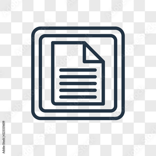 Align Left vector icon isolated on transparent background, Align Left ...