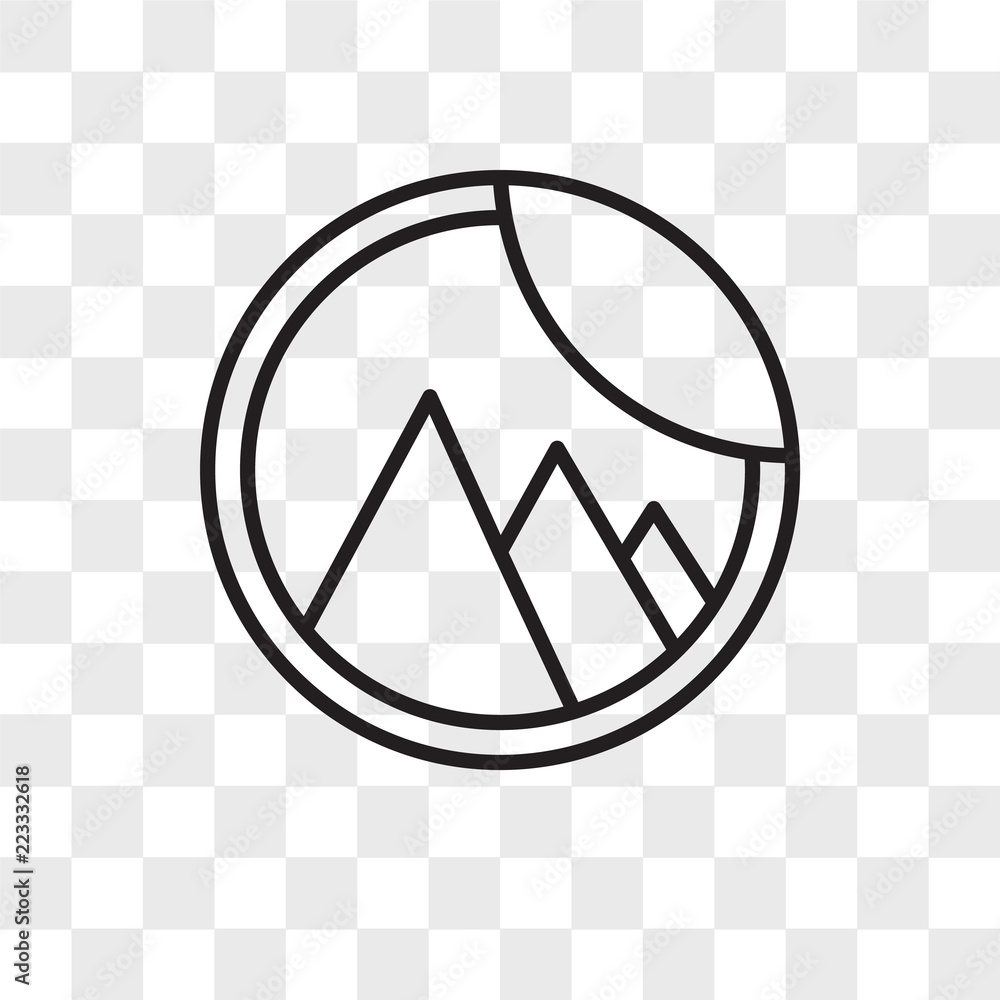 Sticker vector icon isolated on transparent background, Sticker logo ...