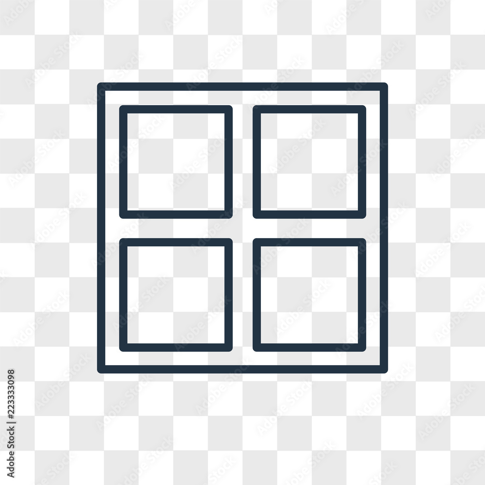 Thumbnails vector icon isolated on transparent background, Thumbnails ...