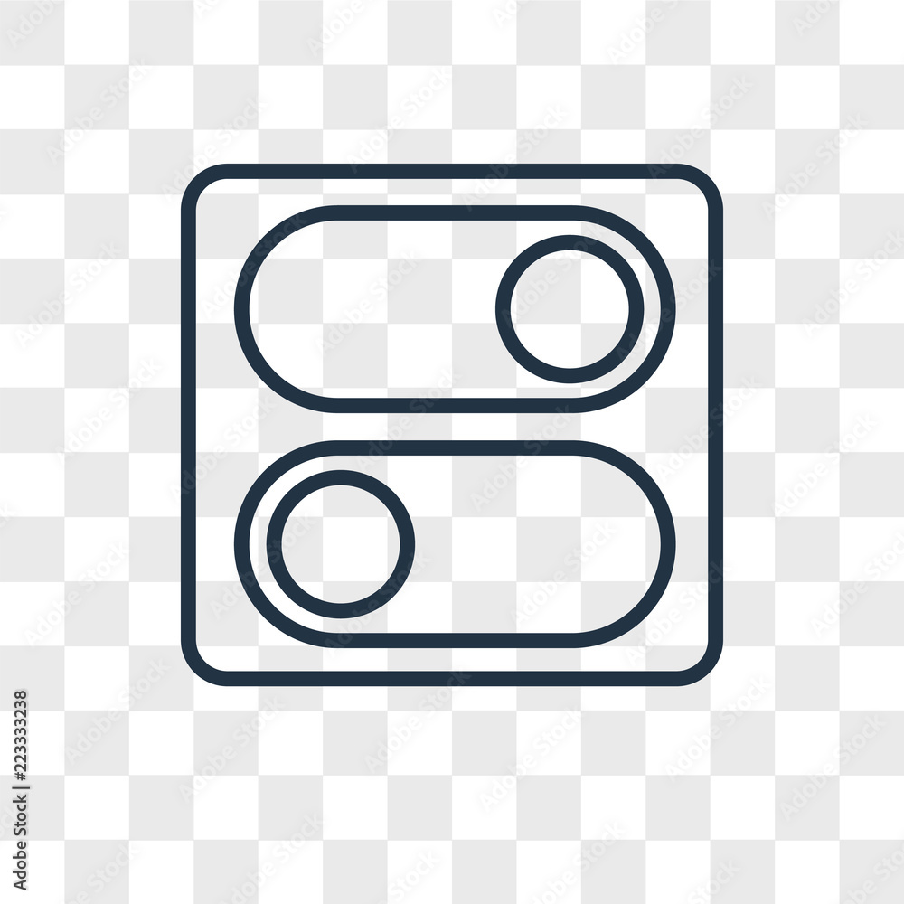 Switch vector icon isolated on transparent background, Switch logo ...
