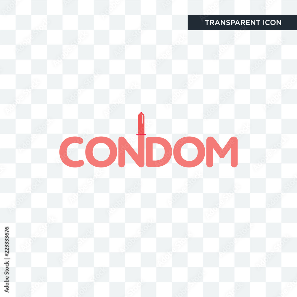 condom vector icon isolated on transparent background, condom logo ...