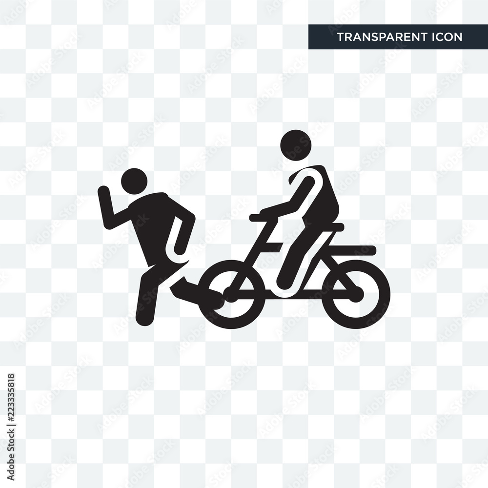 Accident vector icon isolated on transparent background, Accident logo ...