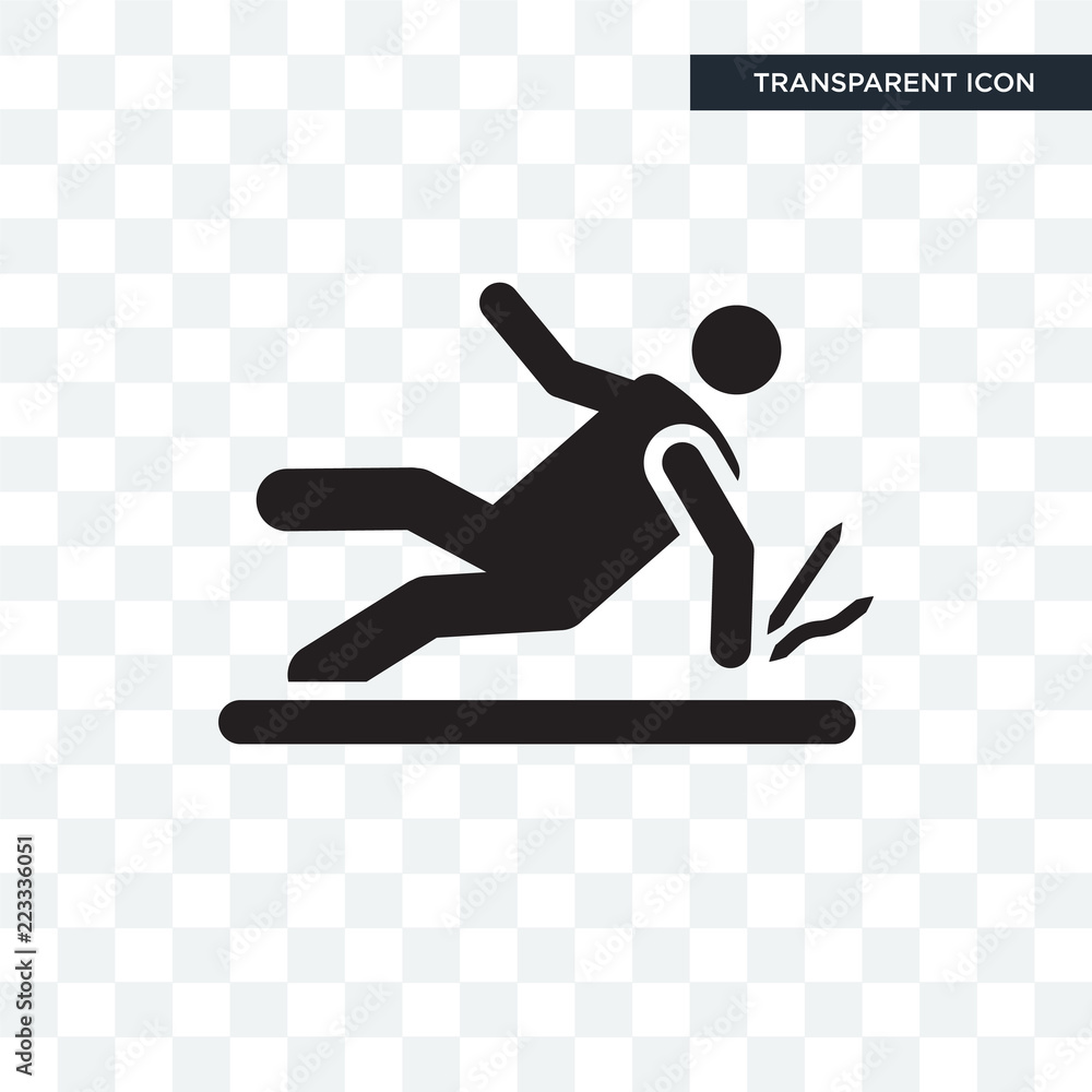 Accident vector icon isolated on transparent background, Accident logo ...