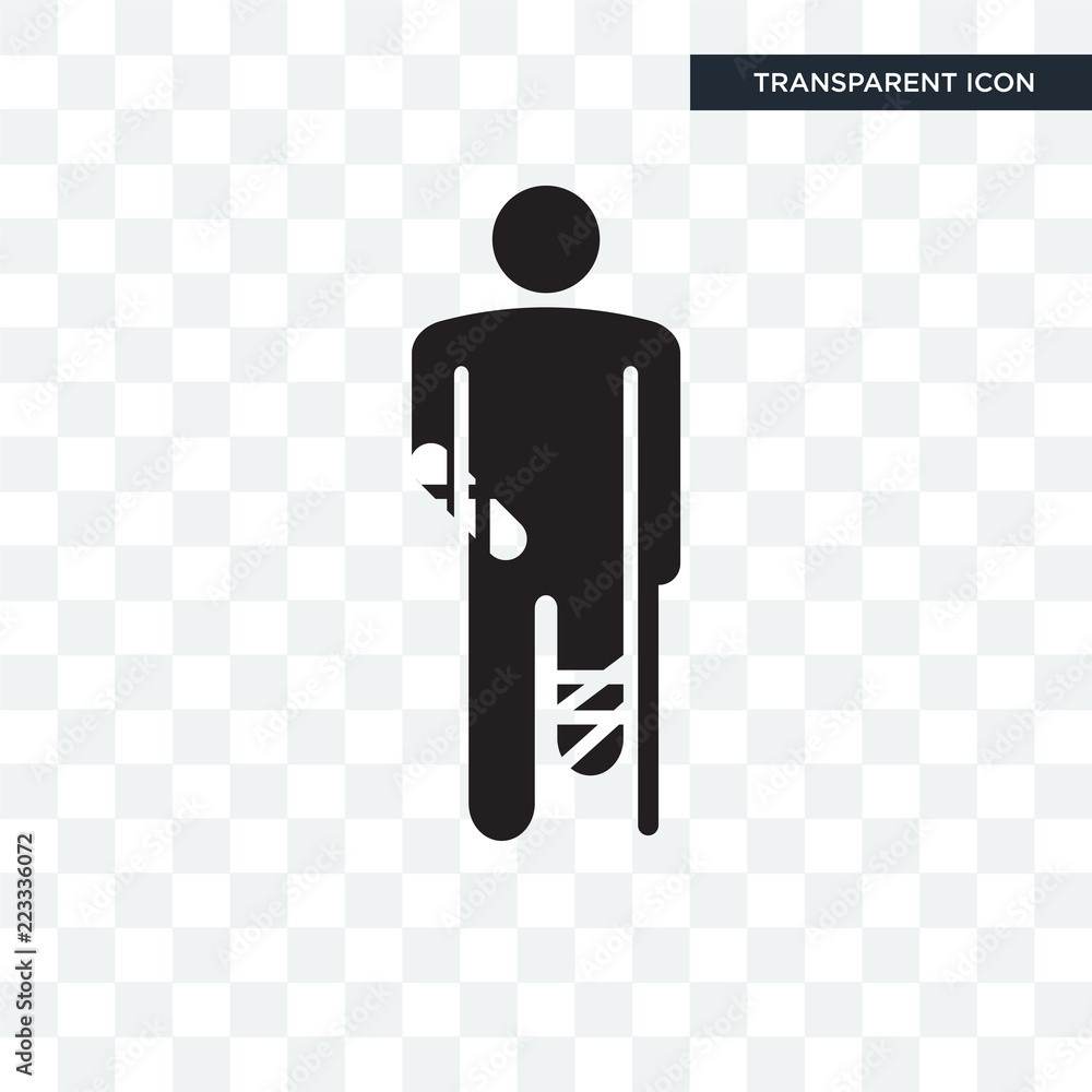 Accident vector icon isolated on transparent background, Accident logo ...