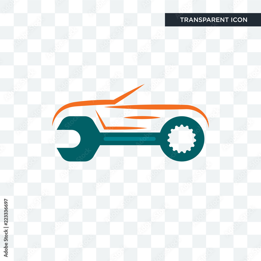 auto body repair vector icon isolated on transparent background, auto ...