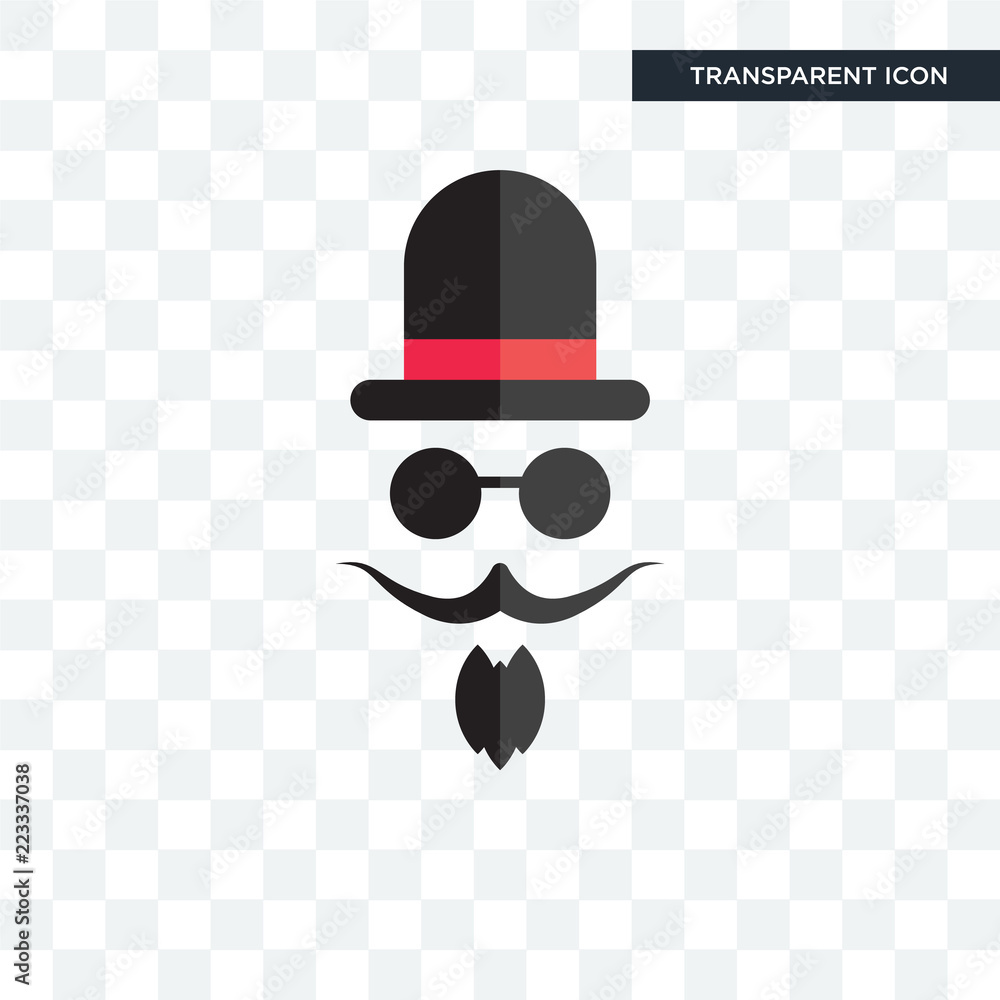 mister vector icon isolated on transparent background, mister logo ...