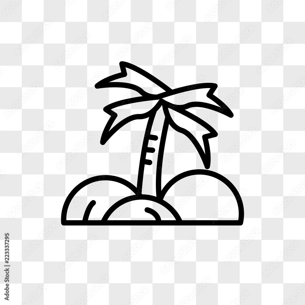 Oasis vector icon isolated on transparent background, Oasis logo design ...