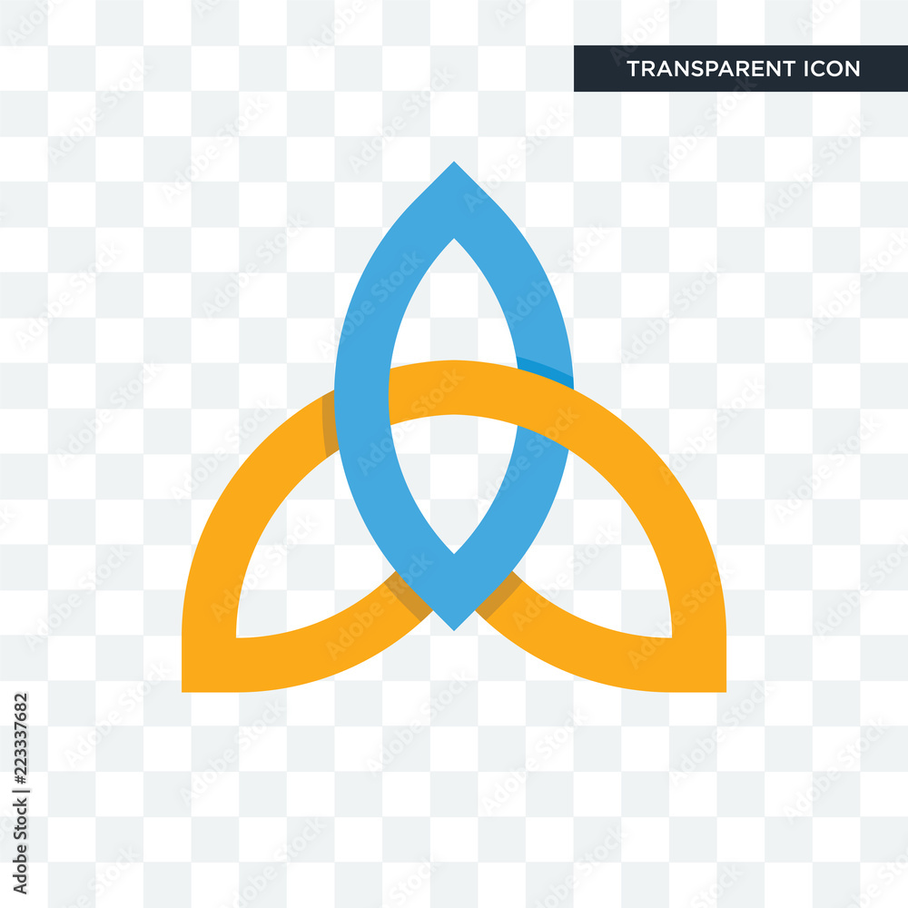 holy trinity vector icon isolated on transparent background, holy ...