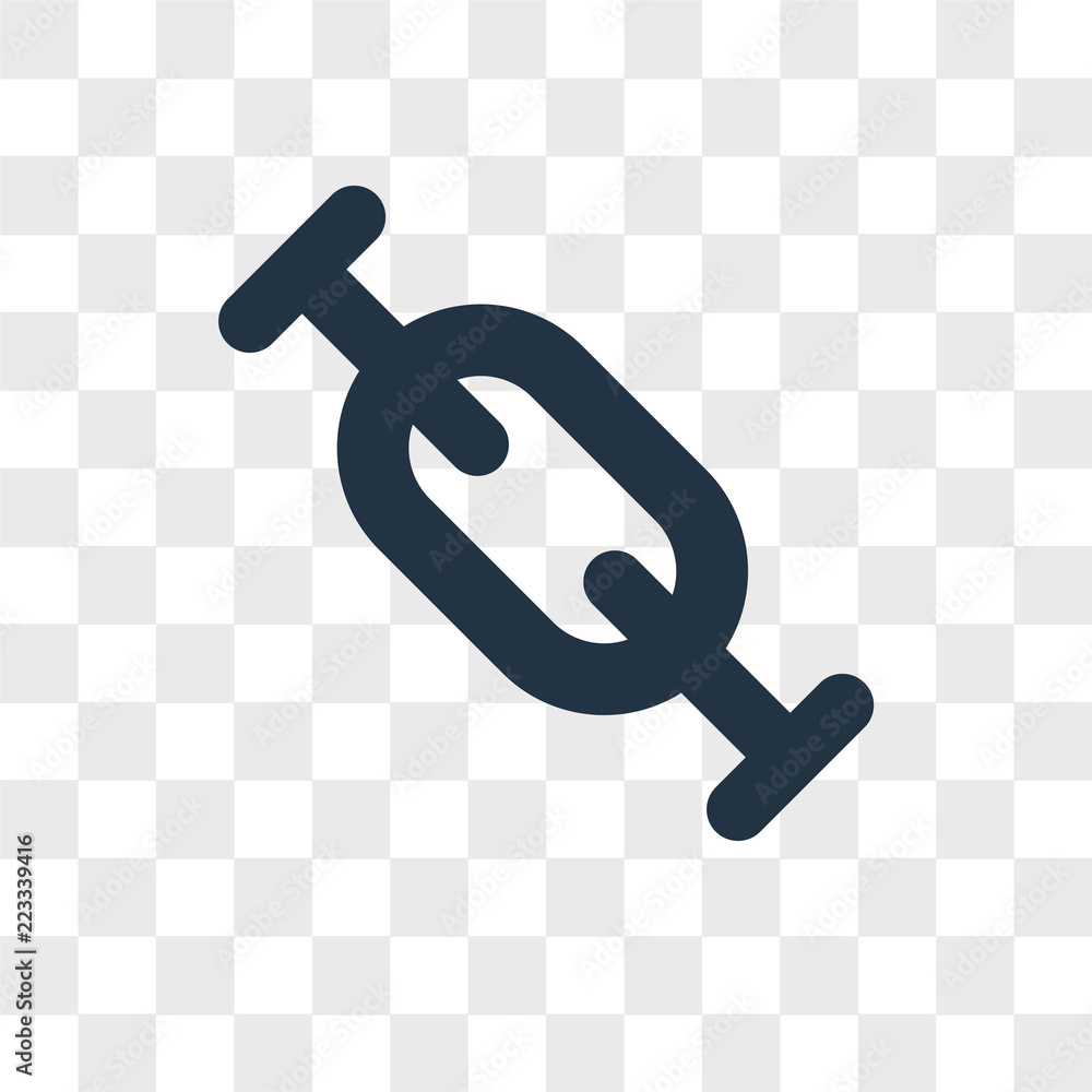 Link vector icon isolated on transparent background, Link logo design ...