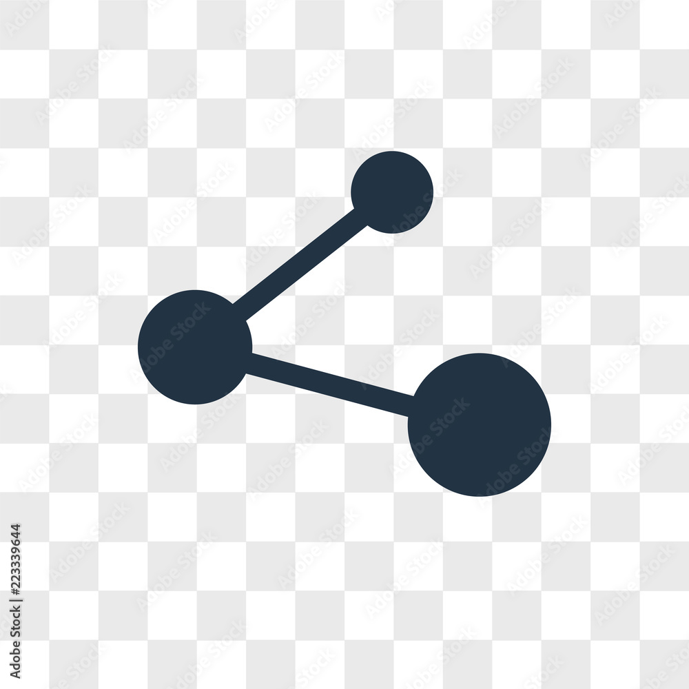 Nodes vector icon isolated on transparent background, Nodes logo design ...