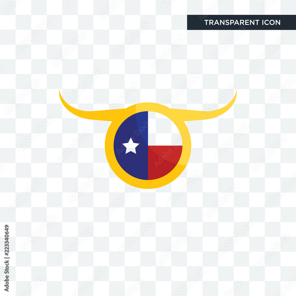 texas flag vector icon isolated on transparent background, texas flag ...