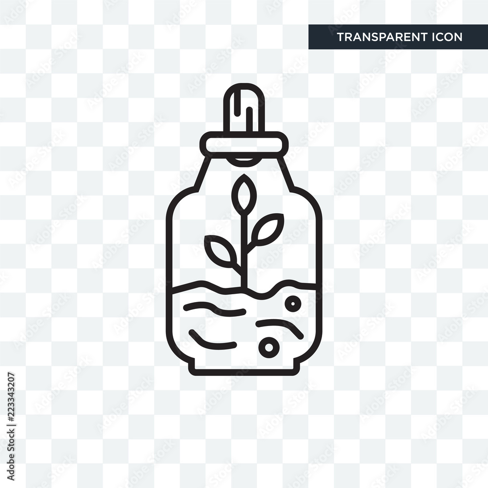 Sprout vector icon isolated on transparent background, Sprout logo ...