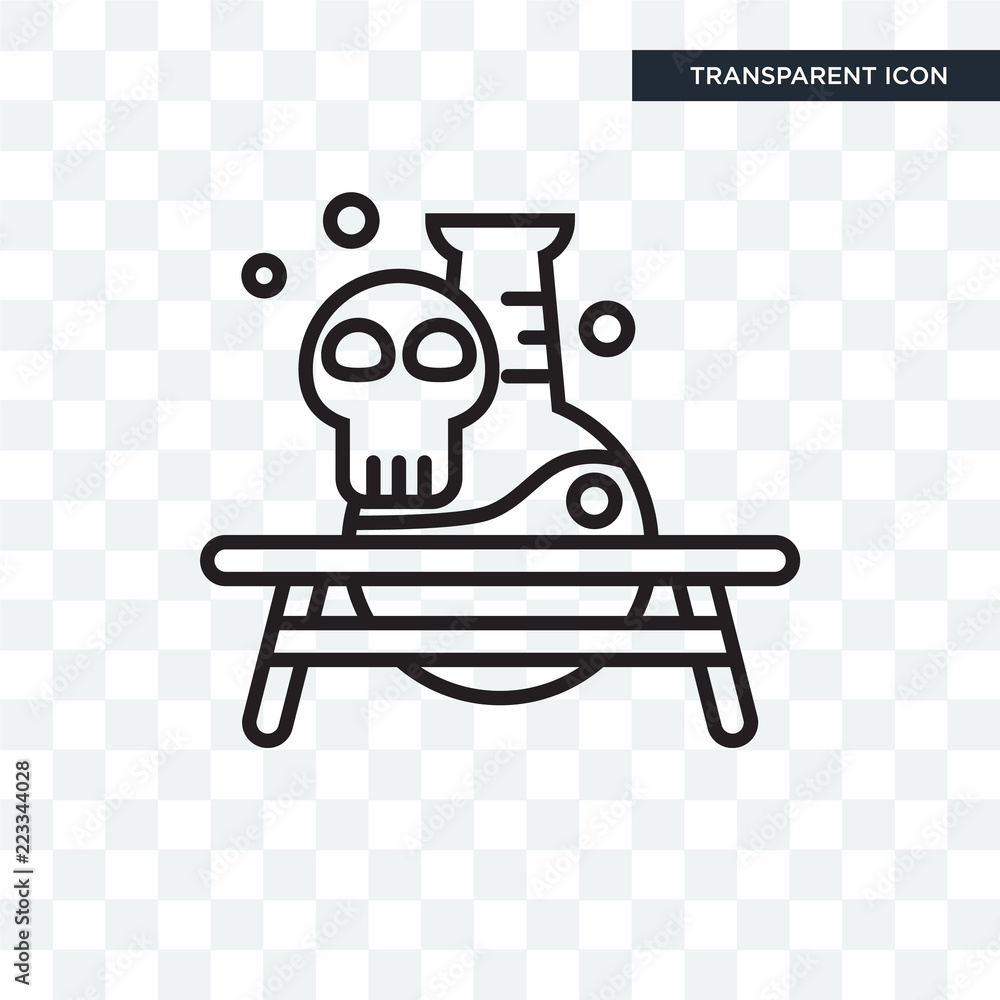 Poison vector icon isolated on transparent background, Poison logo ...