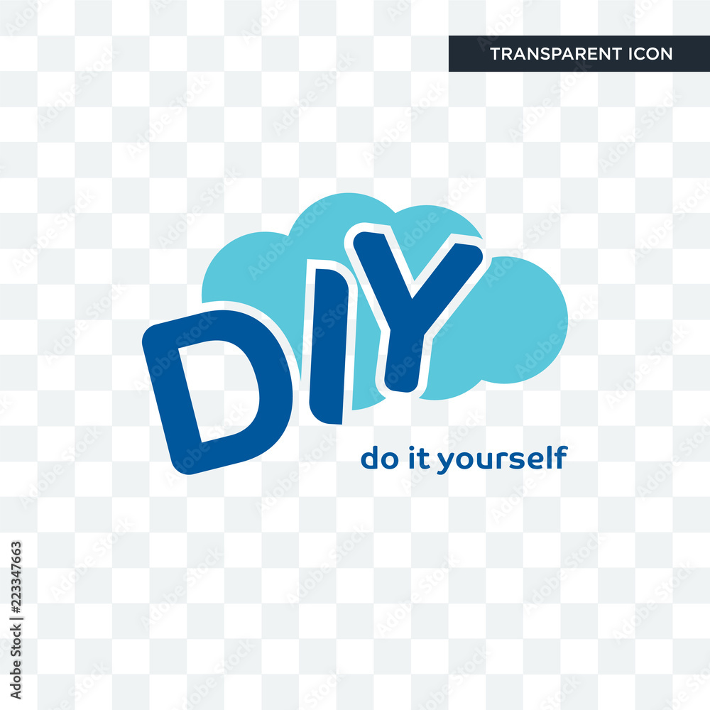 diy vector icon isolated on transparent background, diy logo design ...