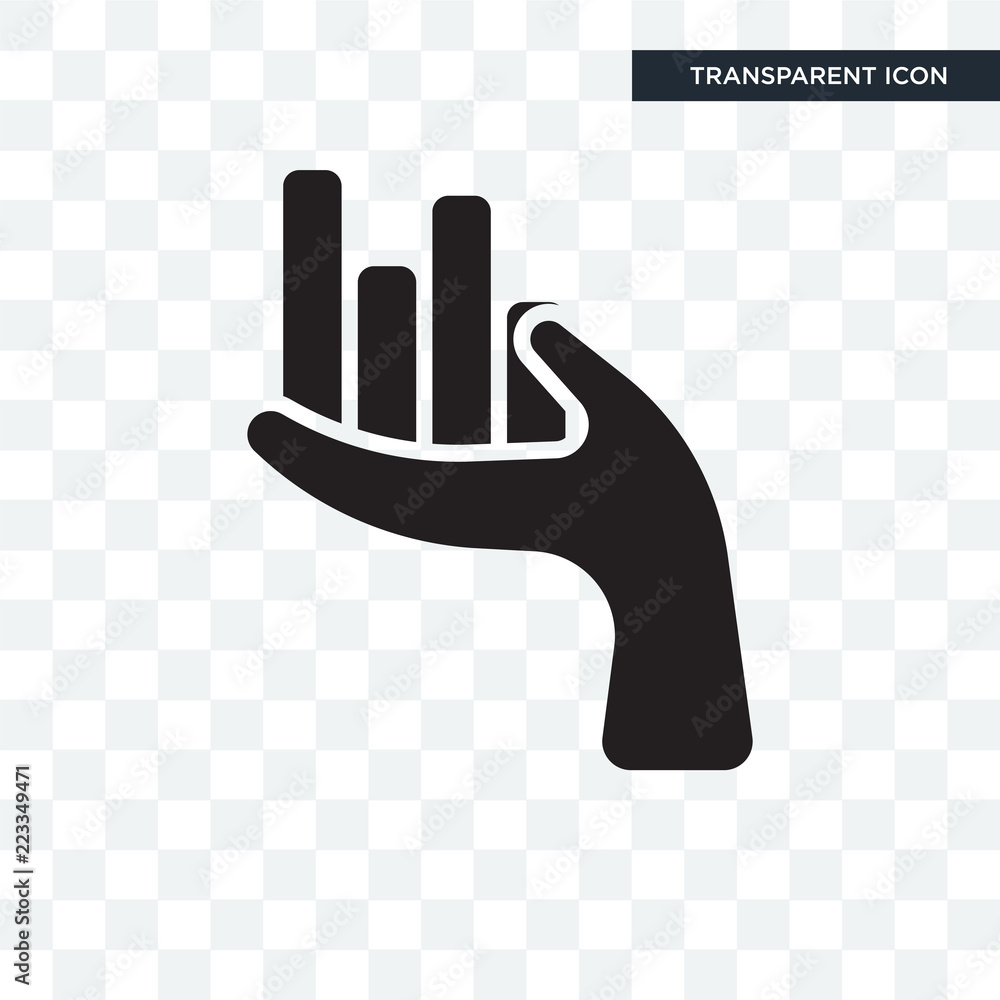 Ascendant Graph vector icon isolated on transparent background ...