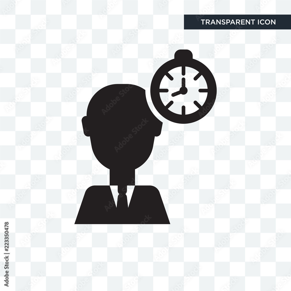 Project Manager vector icon isolated on transparent background, Project ...