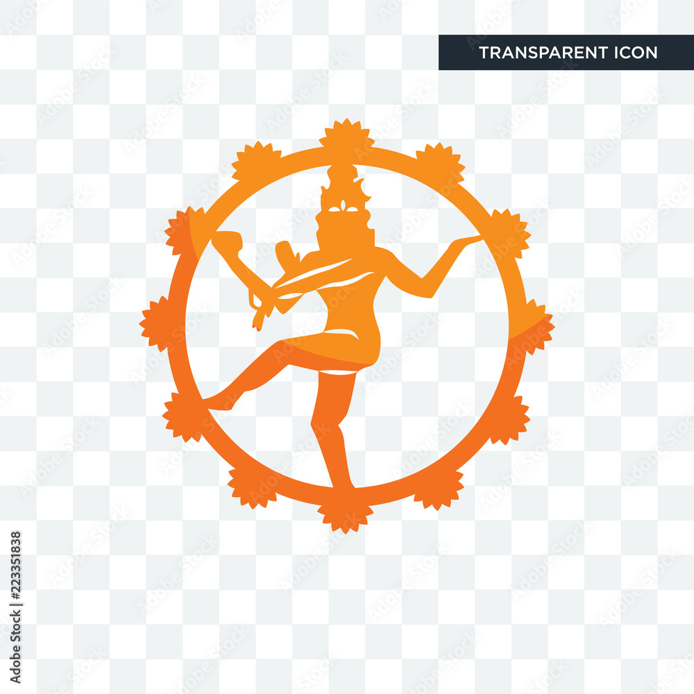 nataraj vector icon isolated on transparent background, nataraj logo ...