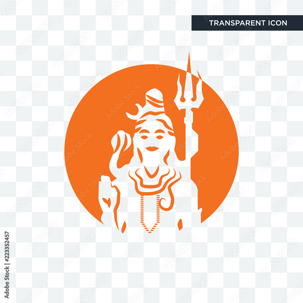 shiv vector icon isolated on transparent background, shiv logo design ...