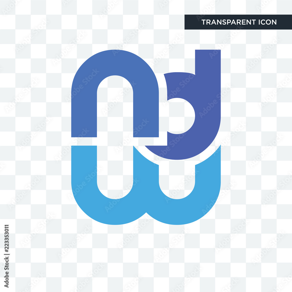wnd vector icon isolated on transparent background, wnd logo design ...