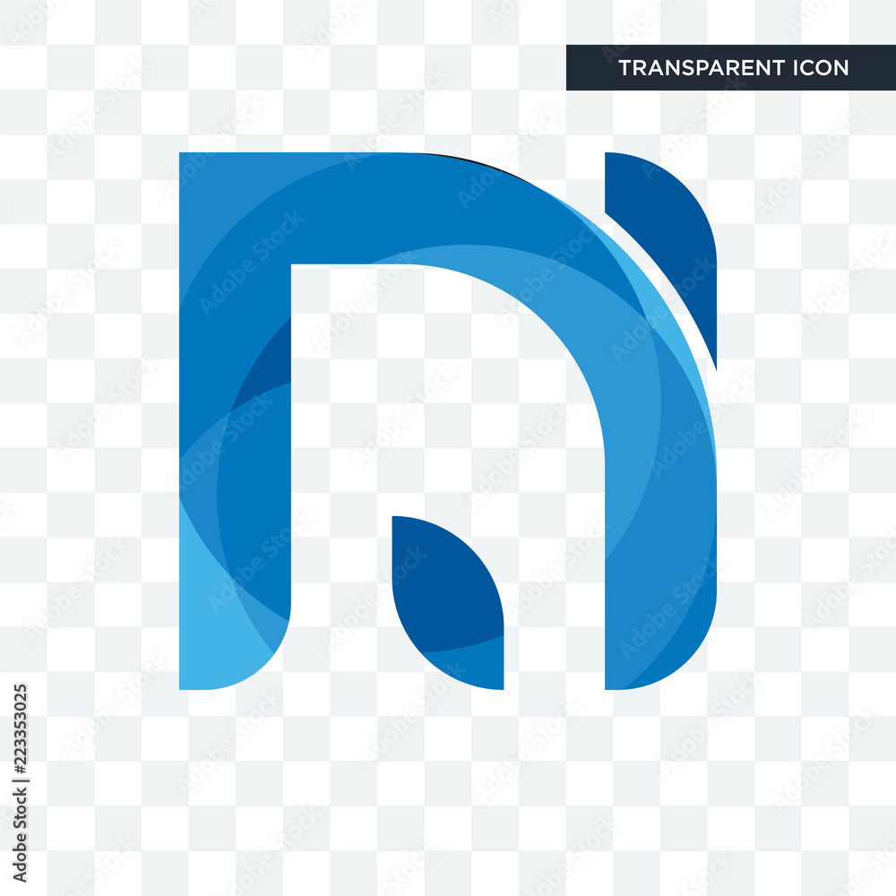 na vector icon isolated on transparent background, na logo design Stock ...
