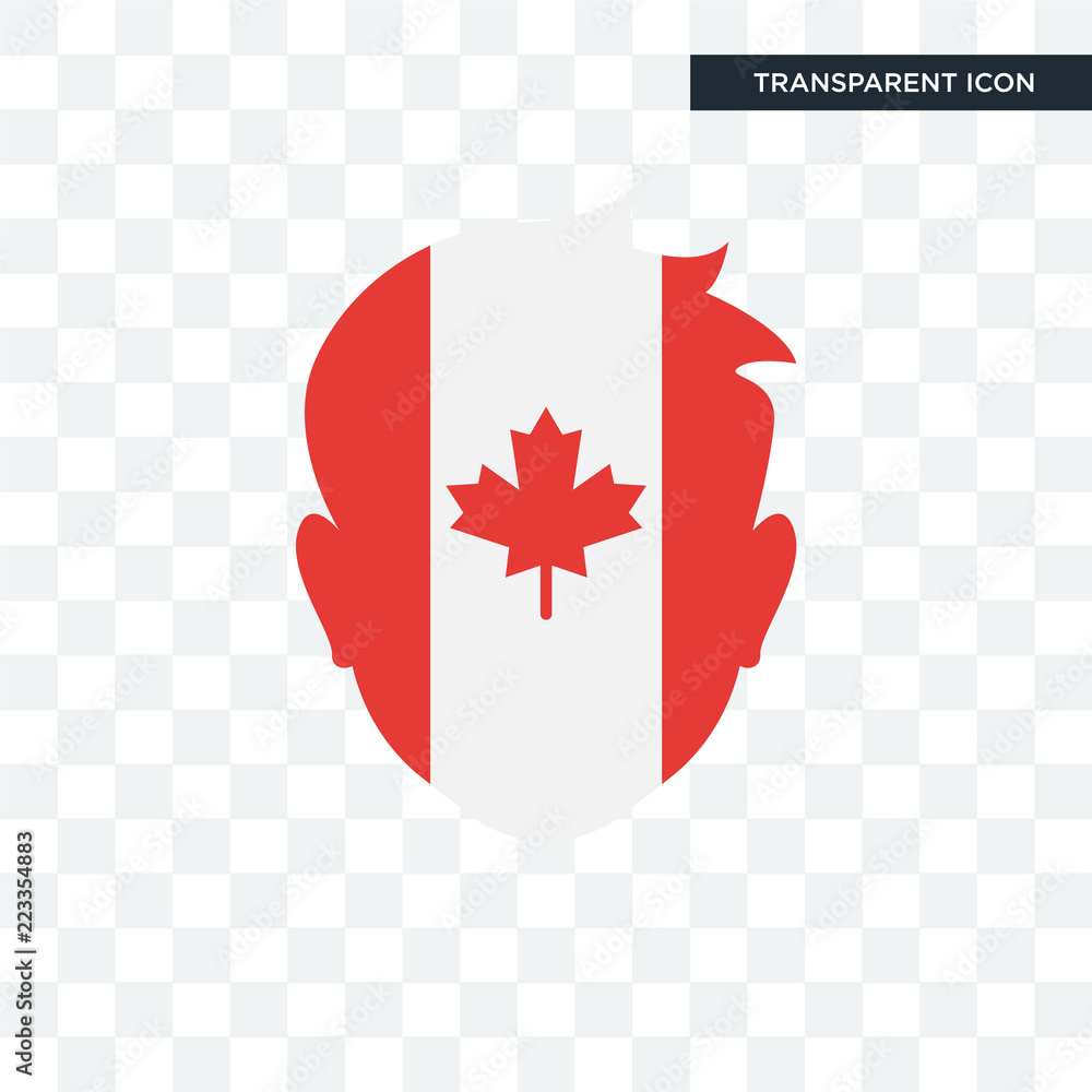 Canada vector icon isolated on transparent background, Canada logo ...