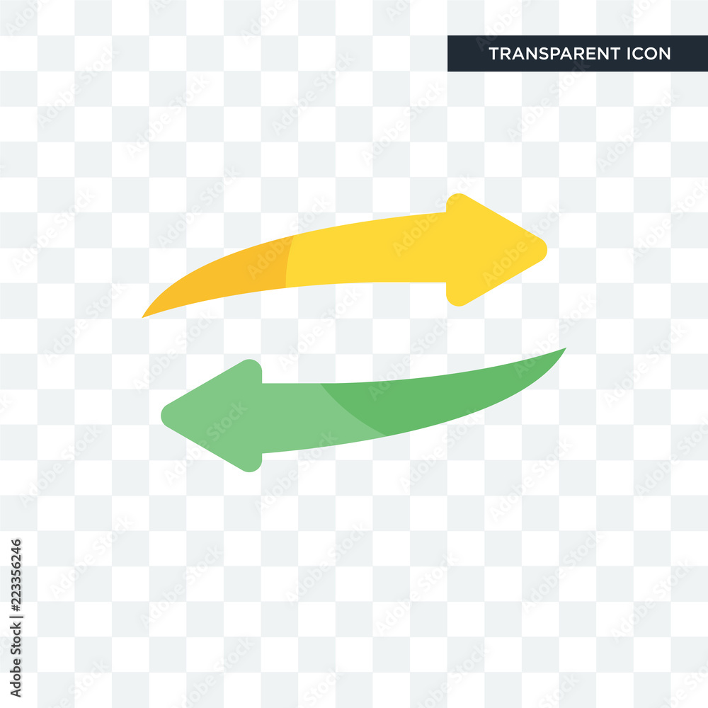 Transfer vector icon isolated on transparent background, Transfer logo ...