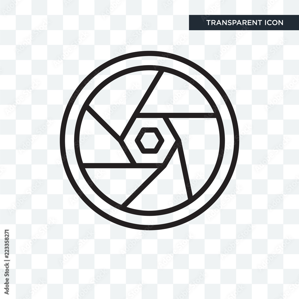 Diaphragm vector icon isolated on transparent background, Diaphragm ...