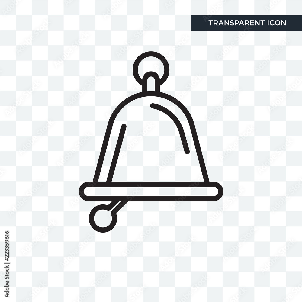 Bell vector icon isolated on transparent background, Bell logo design ...