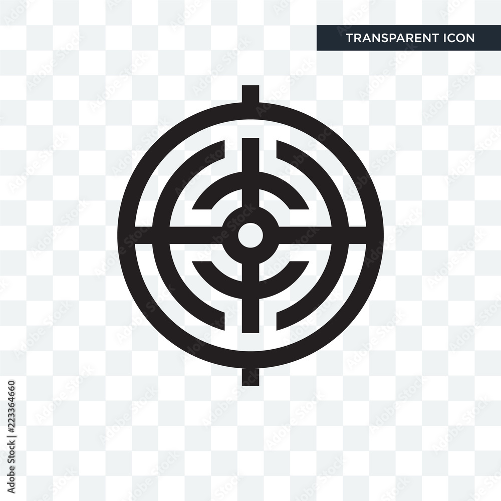 Radar vector icon isolated on transparent background, Radar logo design ...