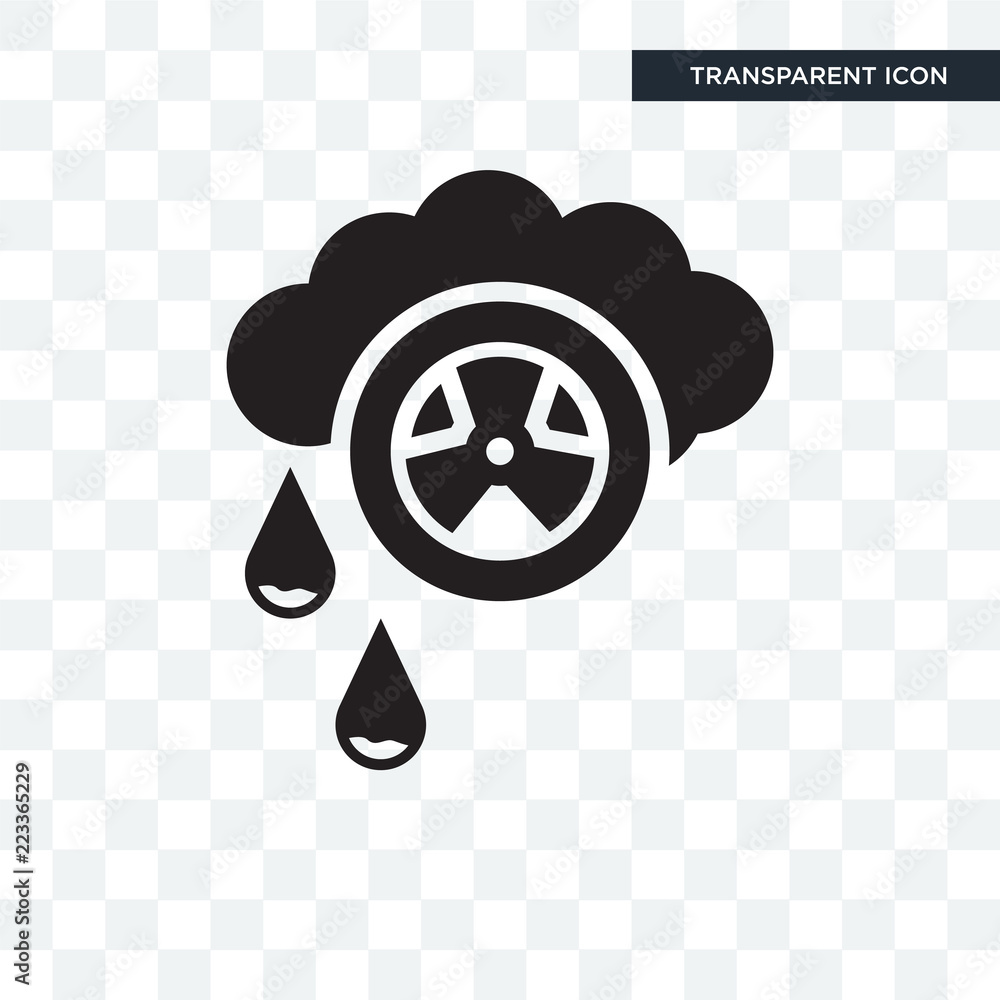 Acid rain vector icon isolated on transparent background, Acid rain ...