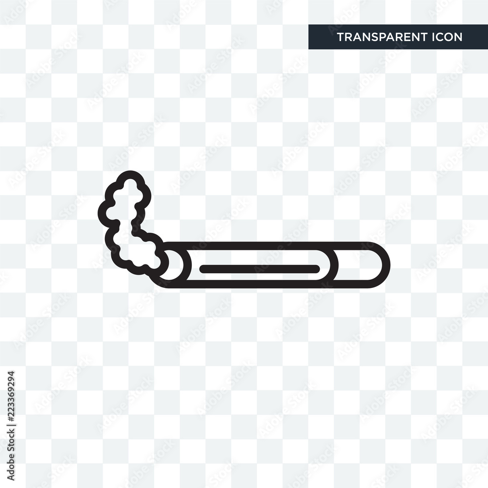 Cigar vector icon isolated on transparent background, Cigar logo design ...