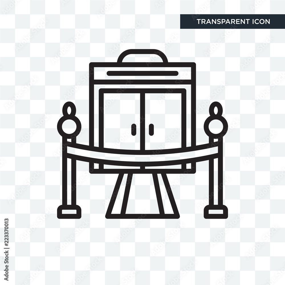 Entrance vector icon isolated on transparent background, Entrance logo ...