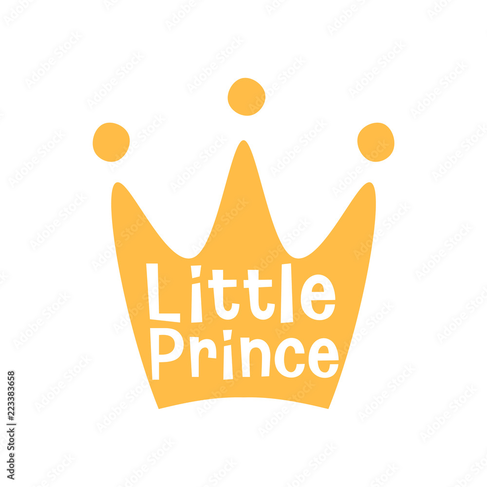 Hello Little Prince, crown and star kids poster, welcome baby ...