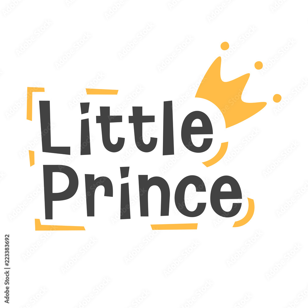 Hello Little Prince, crown and star kids poster, welcome baby ...