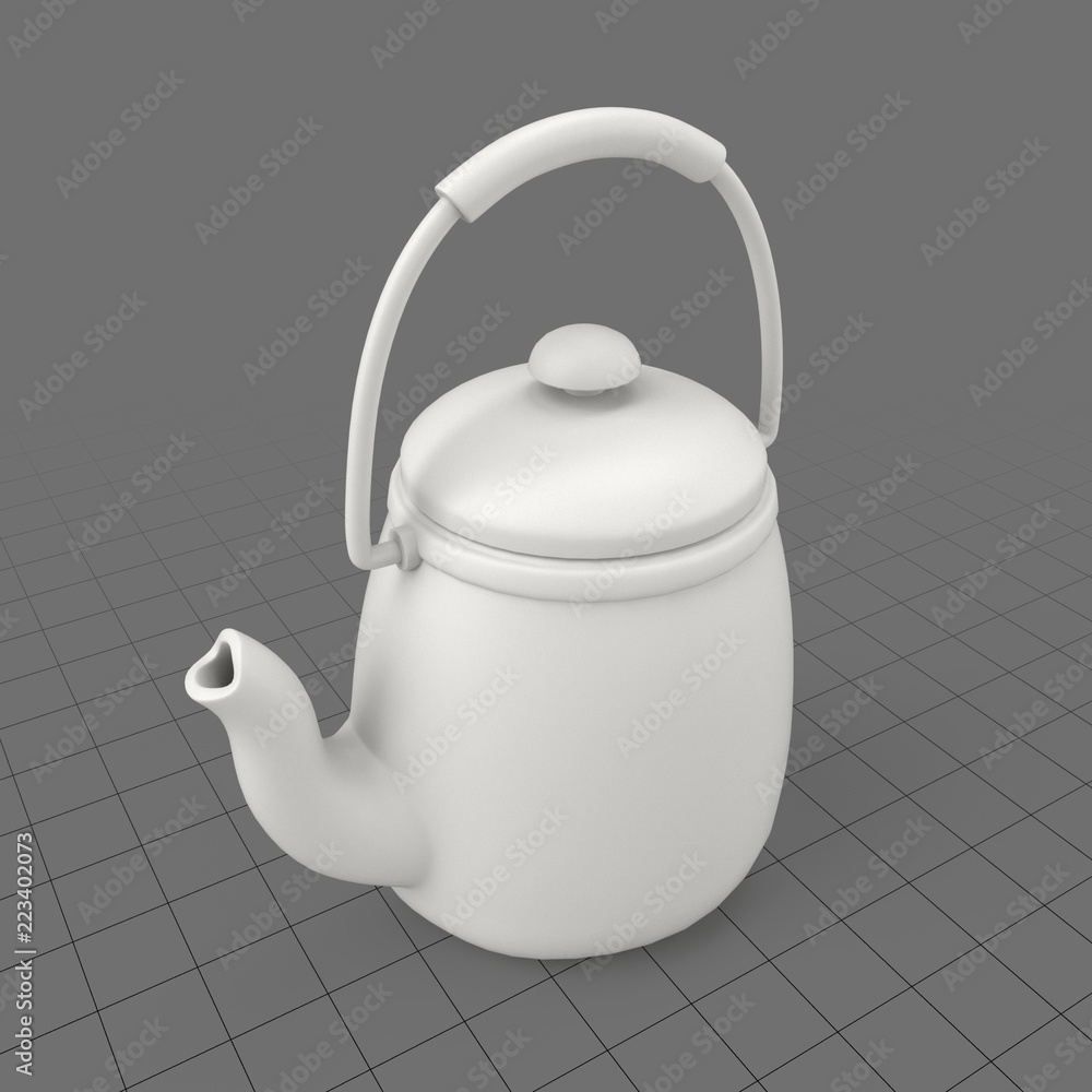 Classic kettle Stock 3D asset | Adobe Stock