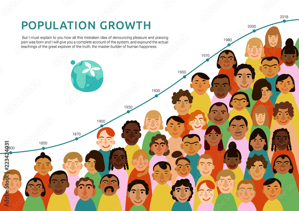 International Human Faces Infographics Stock Vector | Adobe Stock