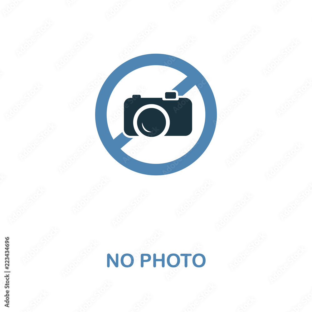 No Photo icon. Monochrome style design from shopping center sign icon ...