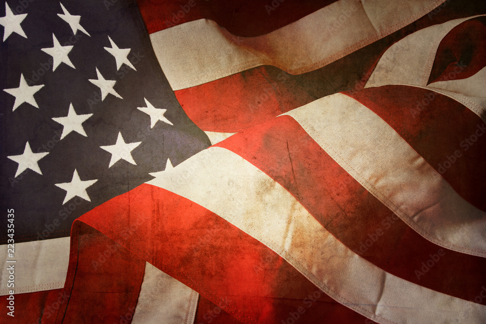 Grunge American flag Stock Photo | Adobe Stock