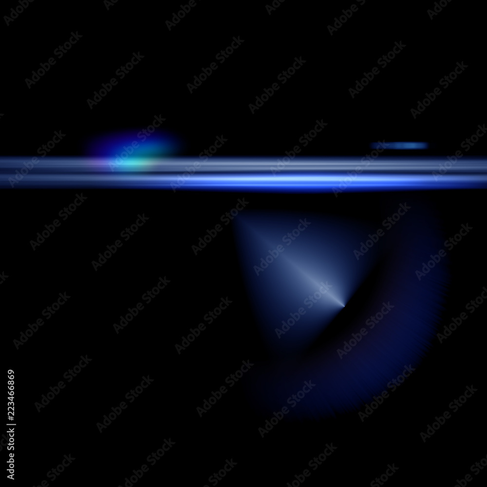 Blue lens flare light Stock Photo | Adobe Stock