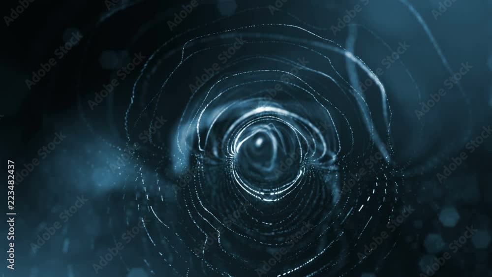 4k abstract background with smooth looped animation of glowing ...