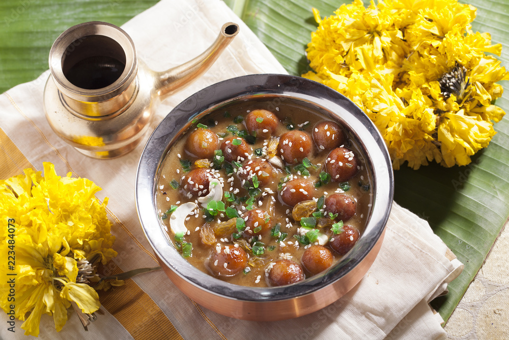 kerala onam festival dry fruits payasam Stock Photo | Adobe Stock