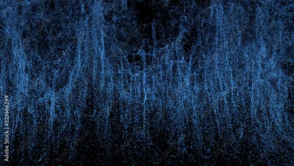 3d render simulated particles flow with depth of field effect. A lot of ...