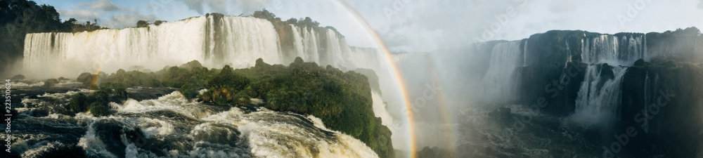 Brazil, the Iguazu Falls. One of the biggest waterfalls in the world ...