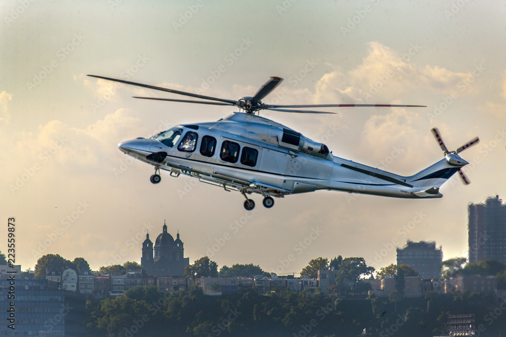 helicopter landing Stock Photo | Adobe Stock