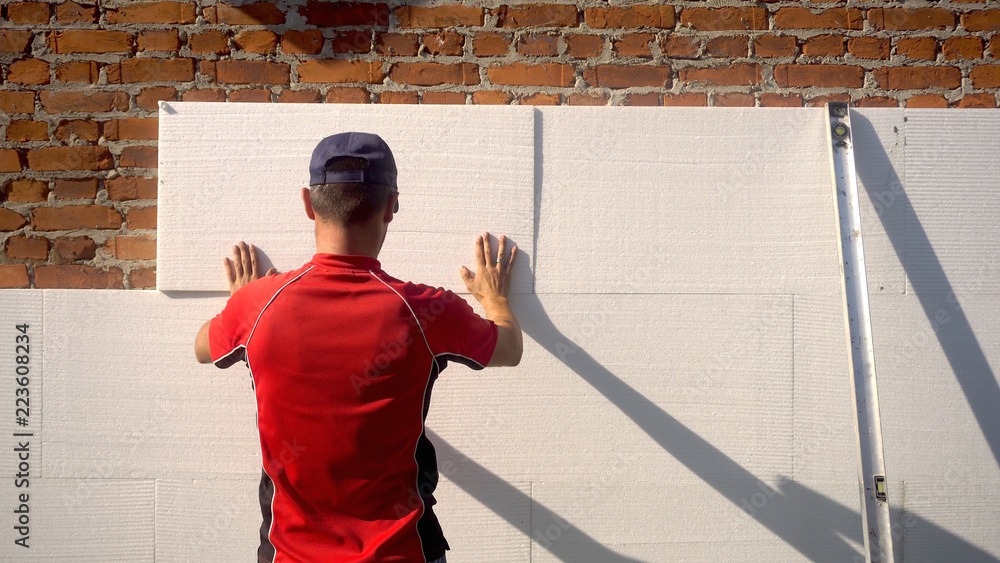 Styrofoam, Polystyrene Insulation Of Facade Stock Photo | Adobe Stock