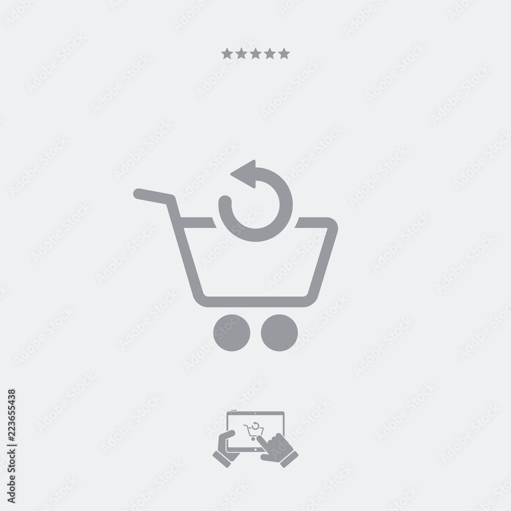 Back web shop icon Stock Vector | Adobe Stock