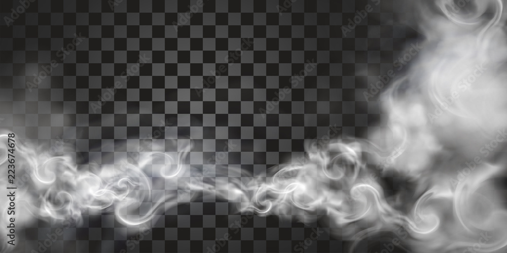 Smoke floating in the air Stock Vector | Adobe Stock