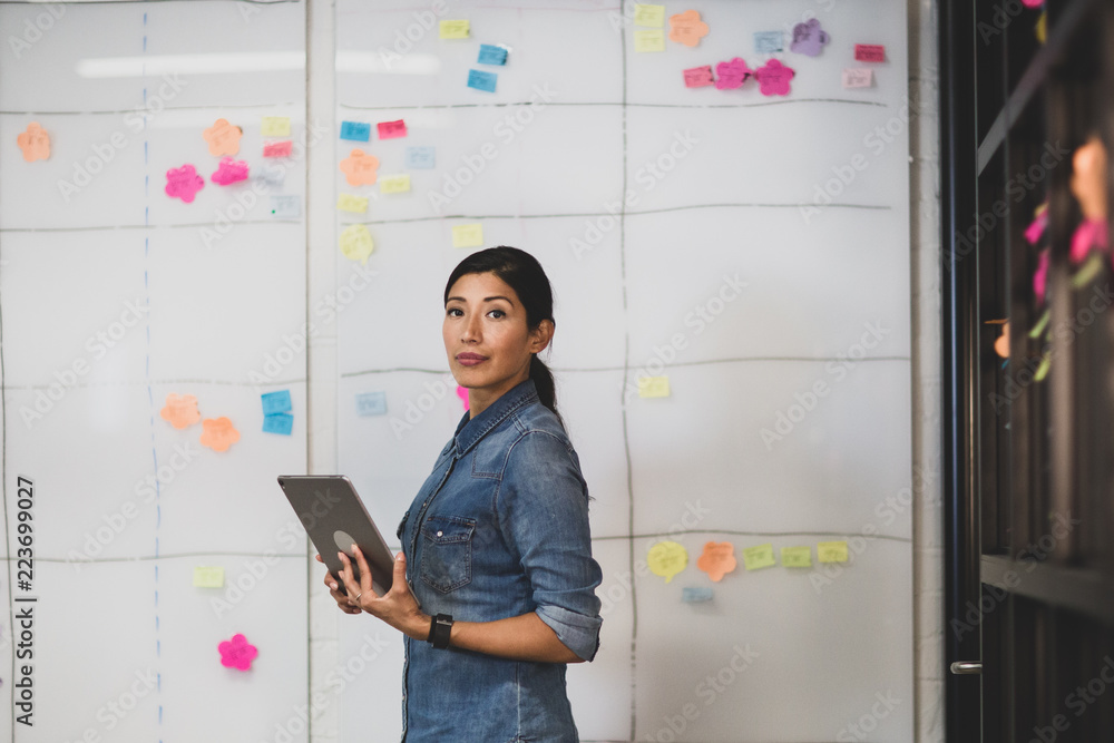 Female executive planning business strategy Stock Photo | Adobe Stock