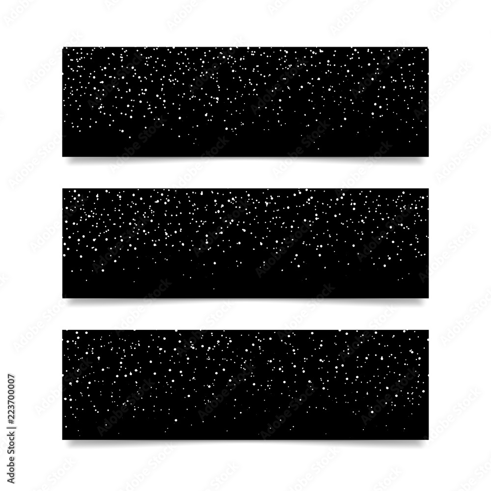 Snowfall overlay web banner lines. Falling snow for design Stock Vector ...