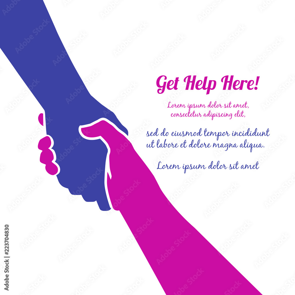 Helping Hands Vector